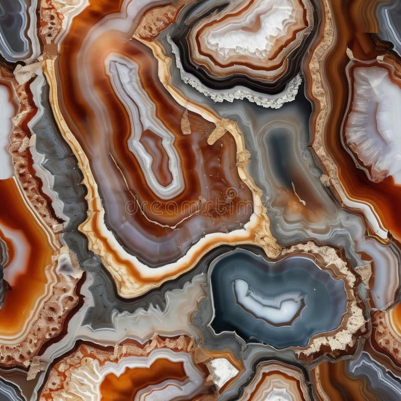 This Striking Agate Mineral Stone Features Mesmerizing Patterns with ...