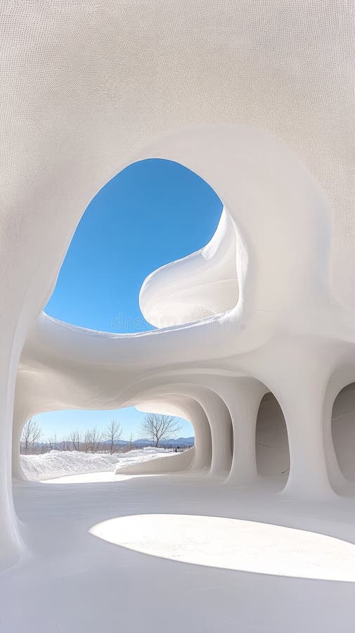 This Striking Architectural Design Features Smooth, Organic Shapes ...