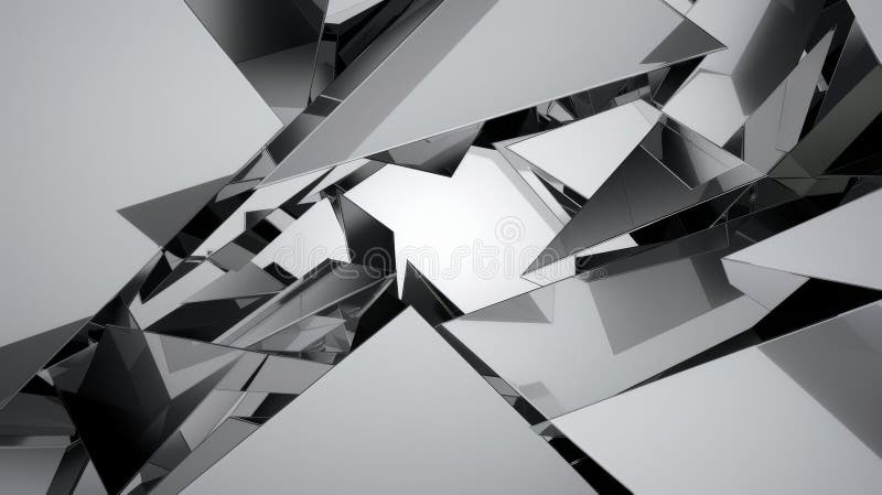 A Striking Array of Reflective Metallic Shards and Shapes Converge ...