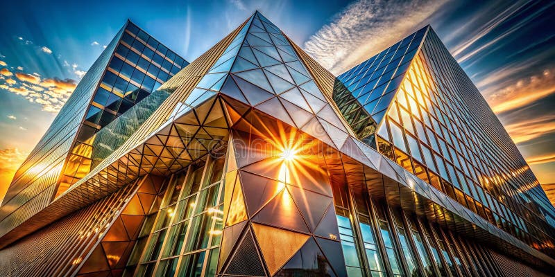 Striking Arrowhead Architecture a Geometric Masterpiece in Modern ...