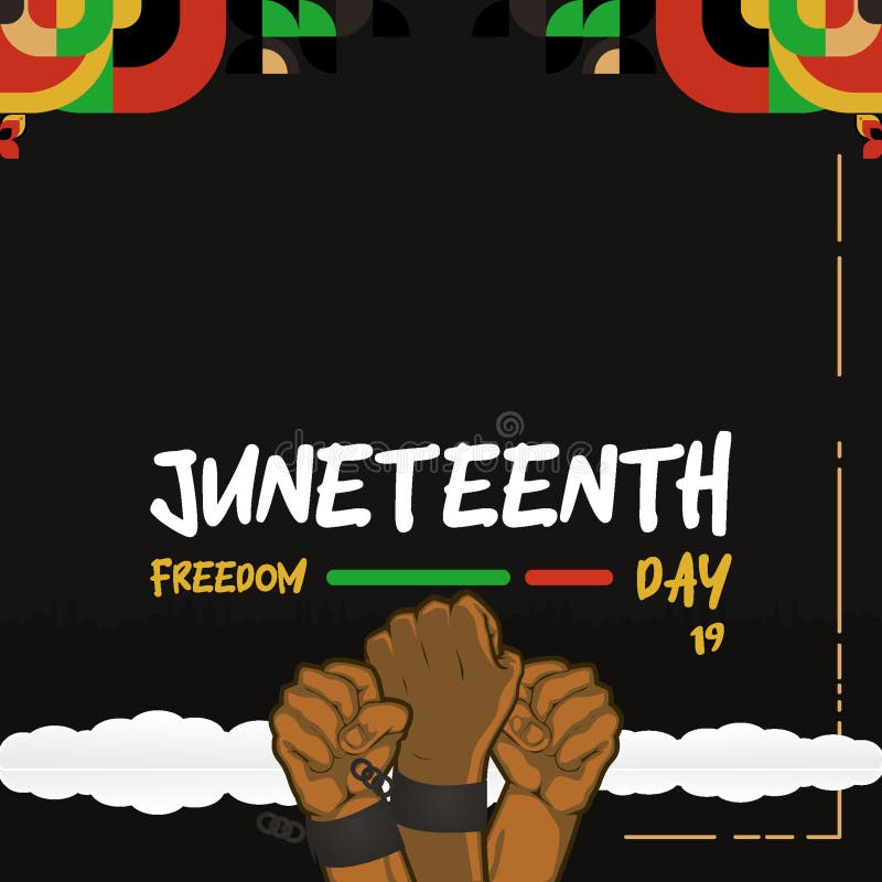 Striking Art for Juneteenth Celebrations Stock Vector - Illustration of ...