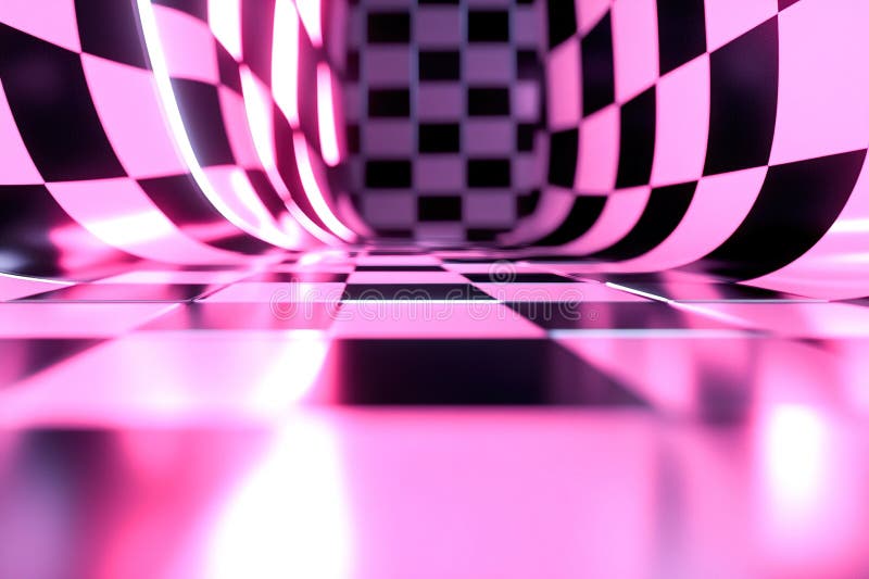 A Striking Background Features a Checkerboard Pattern in Black and ...