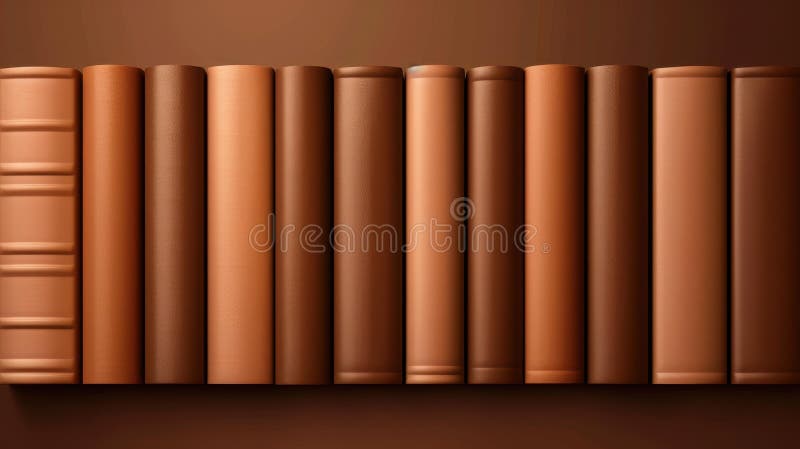 A Striking Banner Featuring a Row of Brown Hardcover Books on a Dark ...