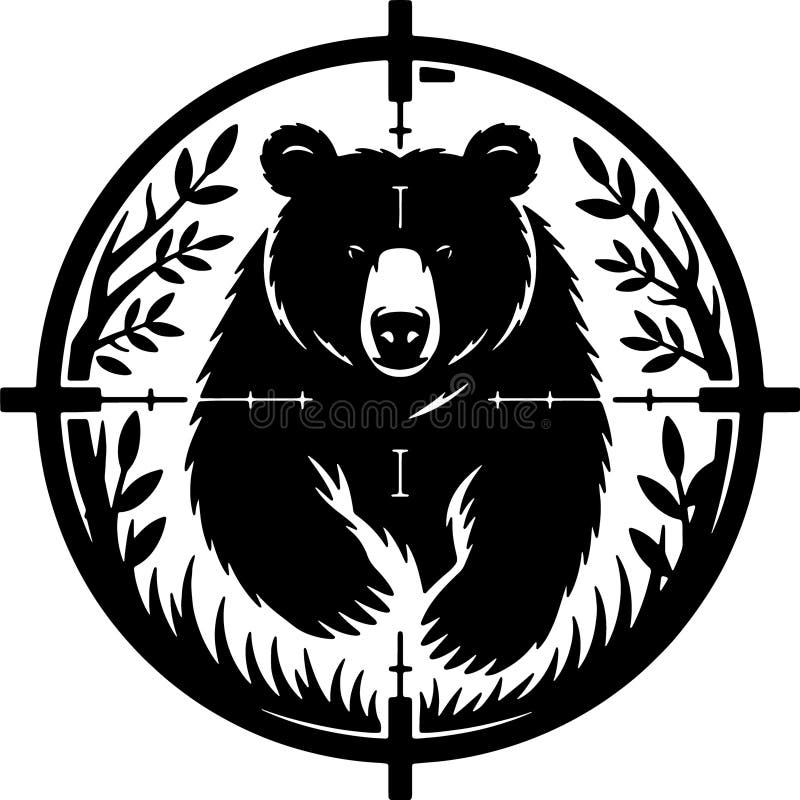 Striking Black Bear Silhouette Stock Illustrations – 1,125 Striking ...