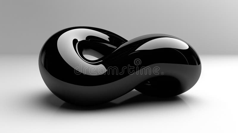 Unique Black Infinity Sculpture Showcasing Modern Design, Elegance, and ...