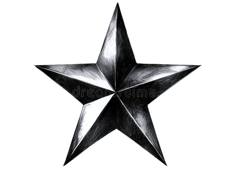 This Striking Black and Silver Star Design is Perfect for Various ...