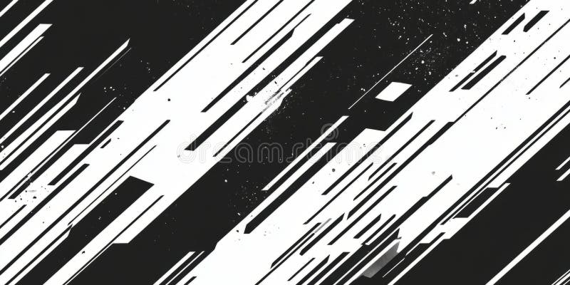 Striking Black White Background Abstract Angular Shapes Lines Creating ...