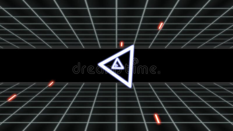 Striking Black and White Checkered Pattern with Blue Triangle at Center ...