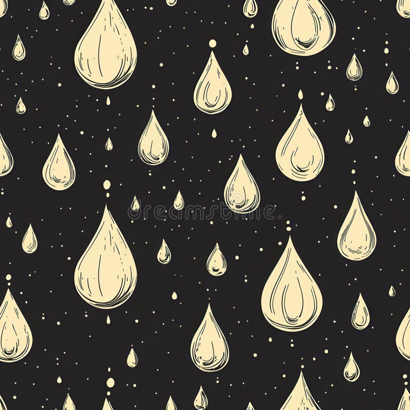 A Striking Black and White Pattern Featuring Drops that Creates a Bold ...