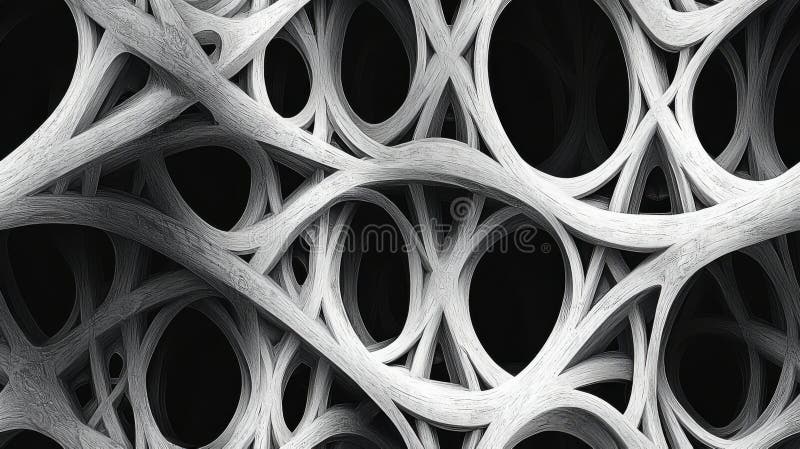 A Striking Black and White Pattern Featuring Geometric Shapes and ...