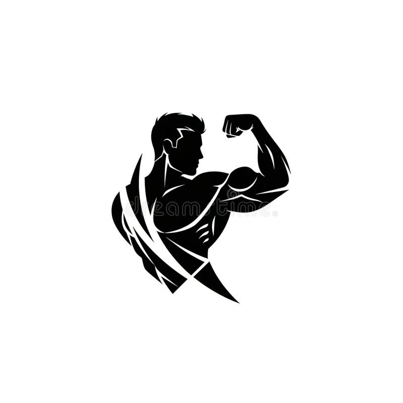 Bold Bodybuilder Silhouette Logo Stock Illustrations – 144 Bold ...