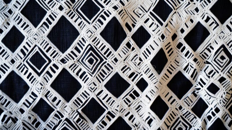 Geometric Textile Design stock illustration. Illustration of wall ...