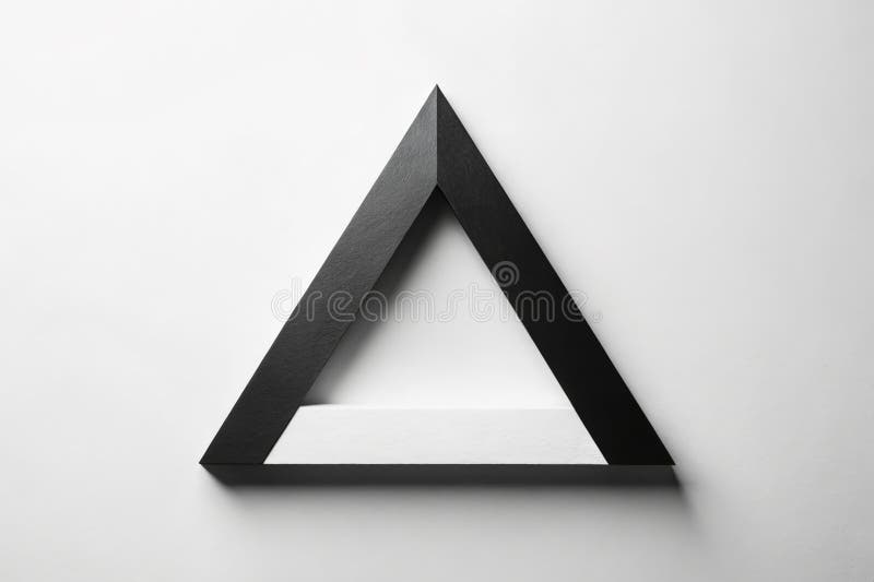 Elegant Black and White Triangle Graphic a Modern Minimalist Design for ...