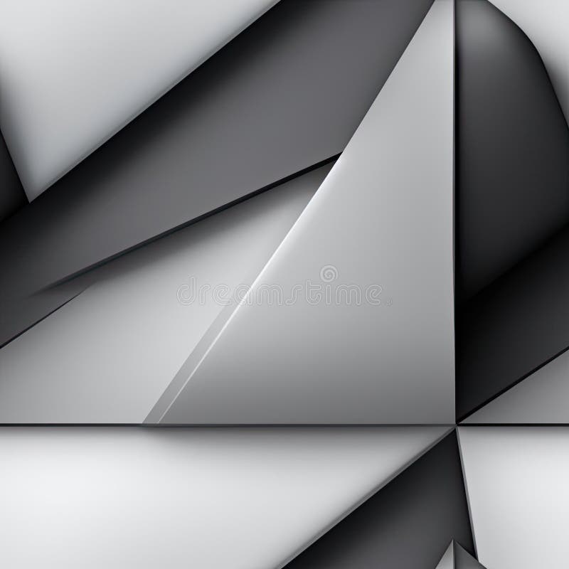Striking Black and White Triangle Pattern with Emphasis on Light and ...