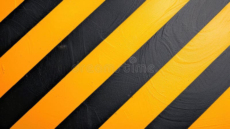 Striking Black and Yellow Warning Line Rectangular Background with ...