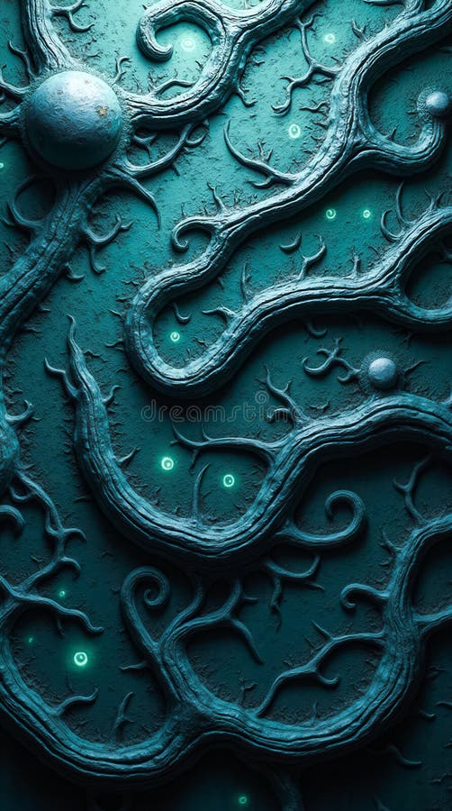 A Striking Blend of Organic Forms and Futuristic Elements Creates a ...