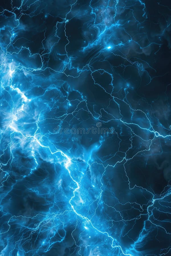 A Striking Blue and Black Background with Lightning. Perfect for ...