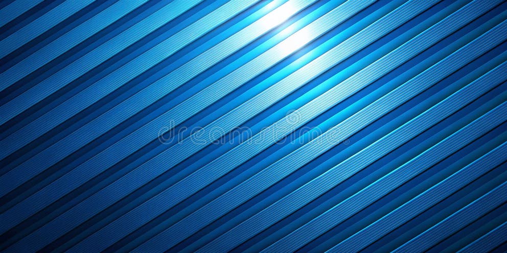 Striking Blue Diagonal Stripe Background with Subtle Light Spot and ...