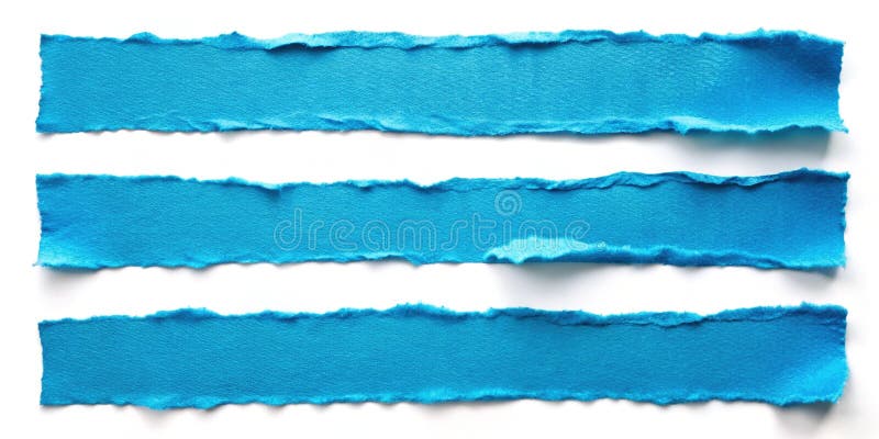 Striking Blue Ripped Paper Strips a Versatile Design Element for Print ...