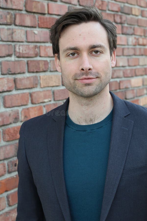 Striking Businessman with Neutral Expression Close Up Stock Image ...