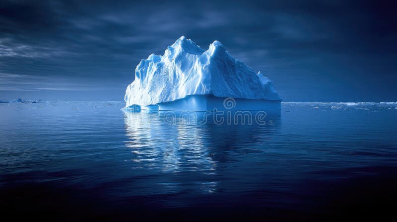 A Striking and Captivating Image of a Massive Iceberg Drifting through ...
