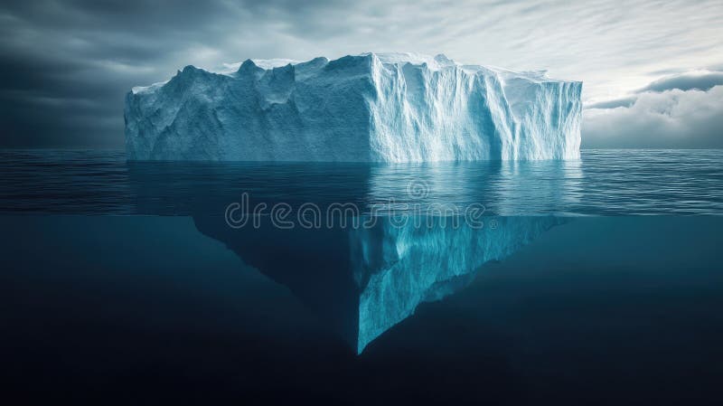A Striking and Captivating Image of a Massive Iceberg Drifting through ...