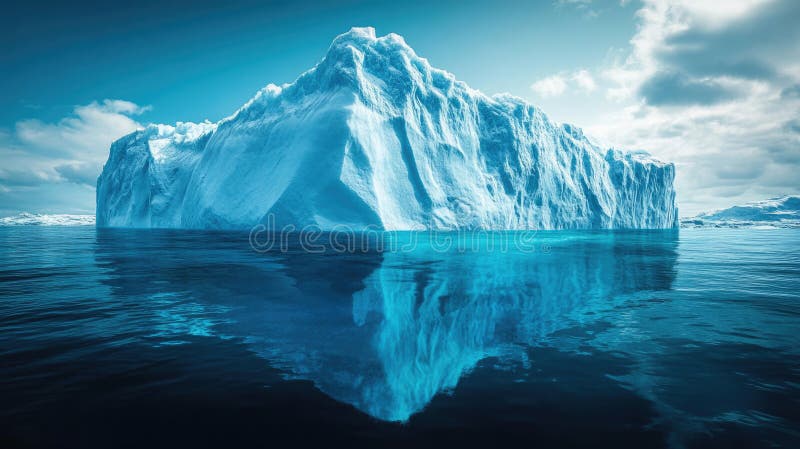A Striking and Captivating Image of a Massive Iceberg Drifting through ...