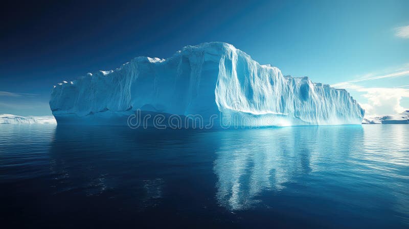 A Striking and Captivating Image of a Massive Iceberg Drifting through ...