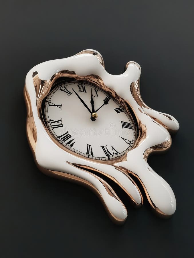 This Striking Clock Features Melting Hands, Symbolizing the Passage of ...
