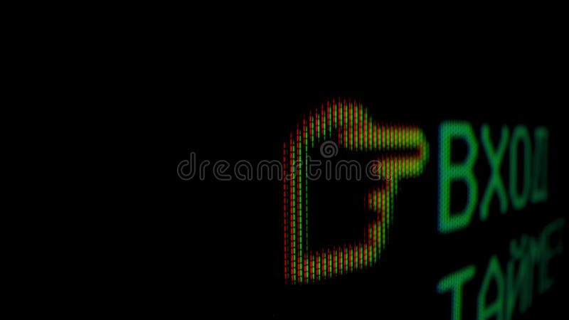Close-up View of Bright Colorful Pixel Grid on a Screen Stock Video ...