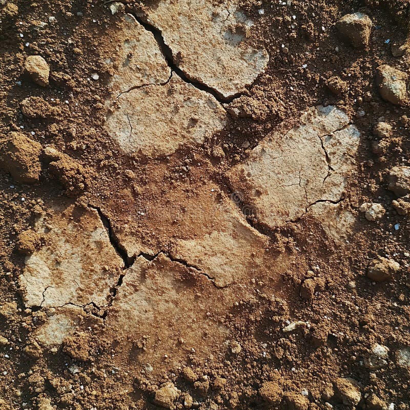 Striking Close-up of Soil Circular Pattern - Natural Geological ...