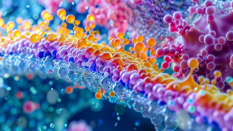 A Striking Closeup of the Cell Membrane Revealing Its Mosaiclike ...