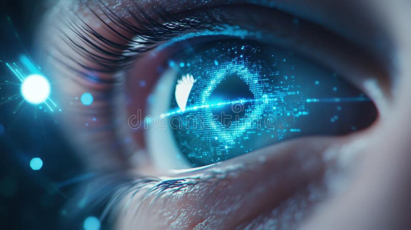 Explore the Intricate Details of a Human Eye Enhanced by Digital ...