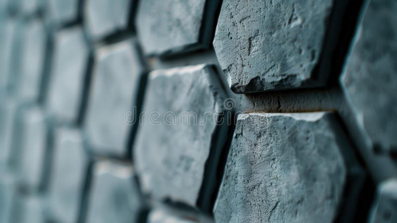 A Striking Closeup Reveals a Hexagonal Wall Pattern, Perfect for ...