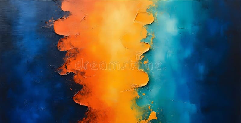 Striking Color Gradient: Indigo To Burnt Orange with Turquoise ...