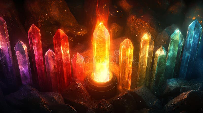 A Striking, Colorful Abstract Picture Featuring a Brilliant Array of ...