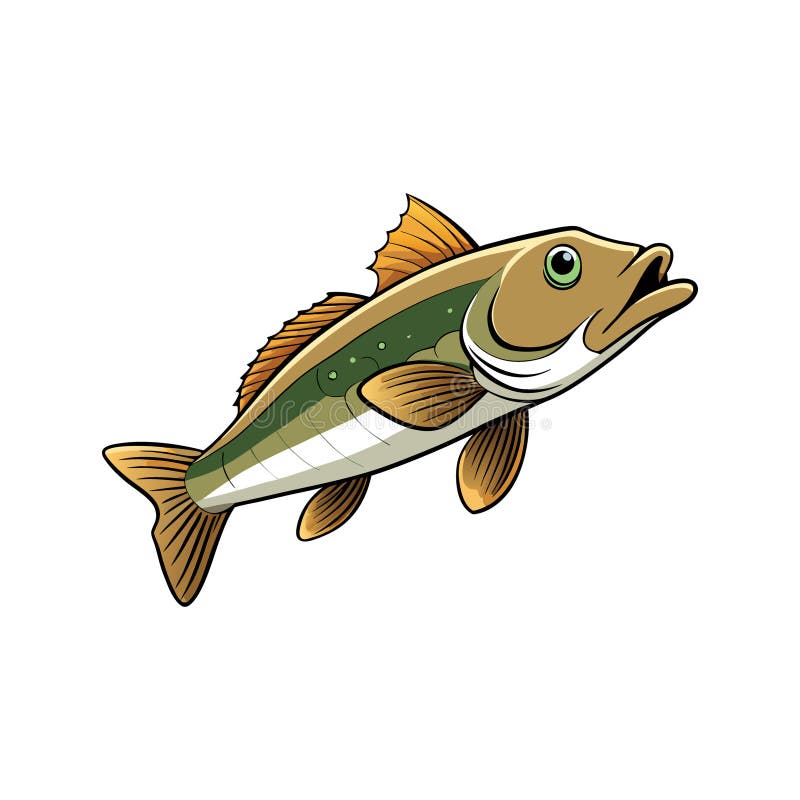 Striking Atlantic Cod Colorful Art Display Stock Photo - Illustration ...