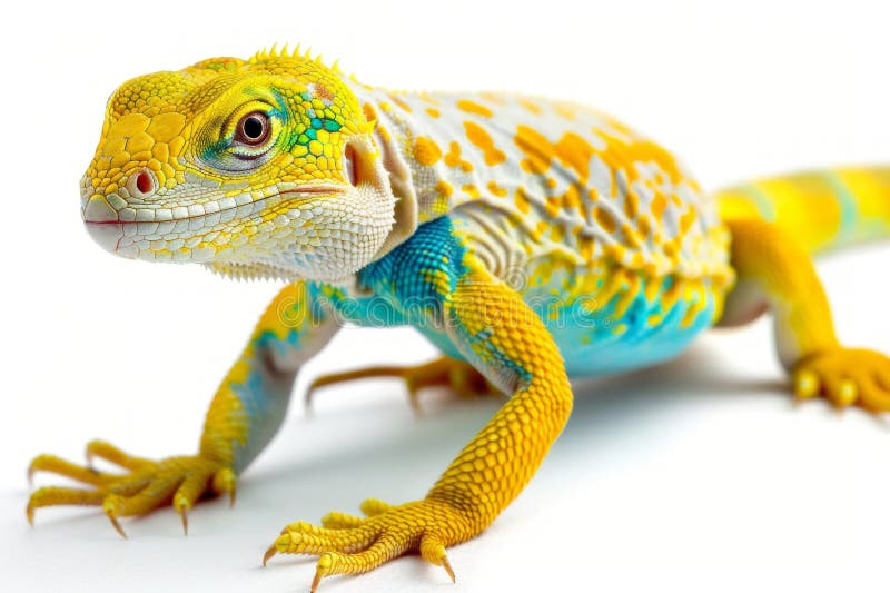 Striking Common Collared Lizard Exhibits Bright Colors and Intricate ...