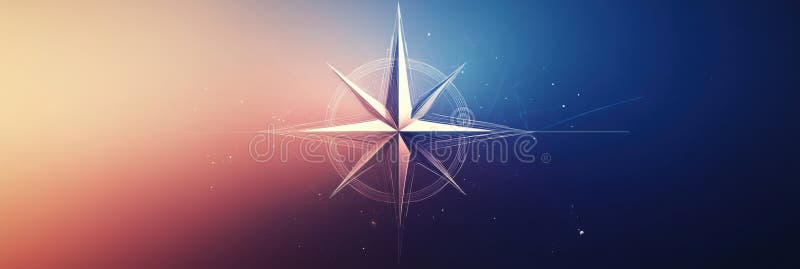 A Striking Compass Rose Features Sharp, Clean Lines Emanating from a ...