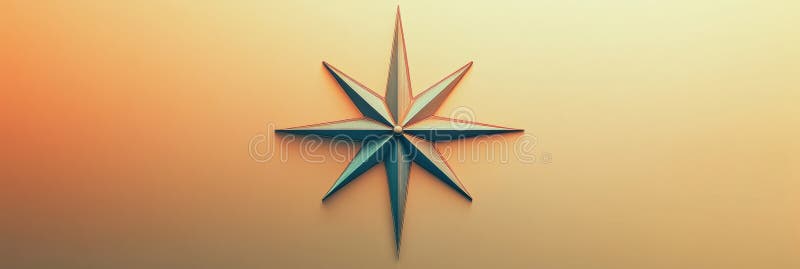 A Striking Compass Rose Illustrates Direction with Sharp Lines and a ...