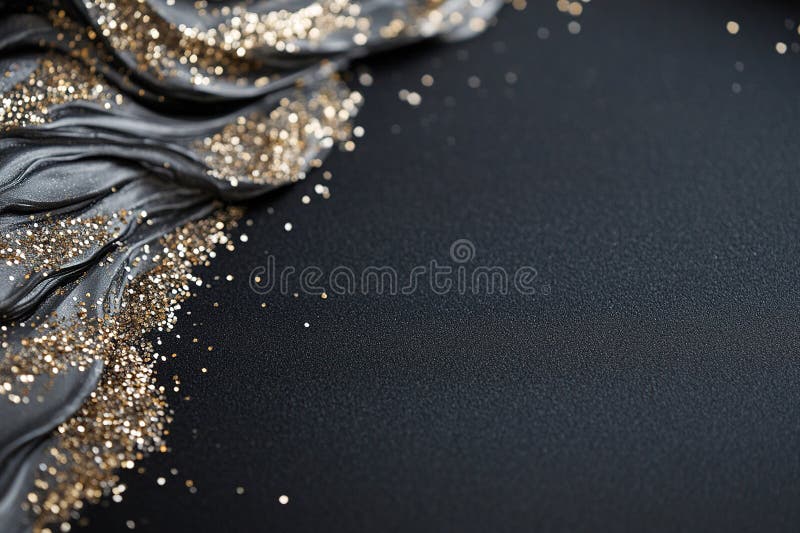 This Striking Composition Features a Deep Black Background Accented by ...