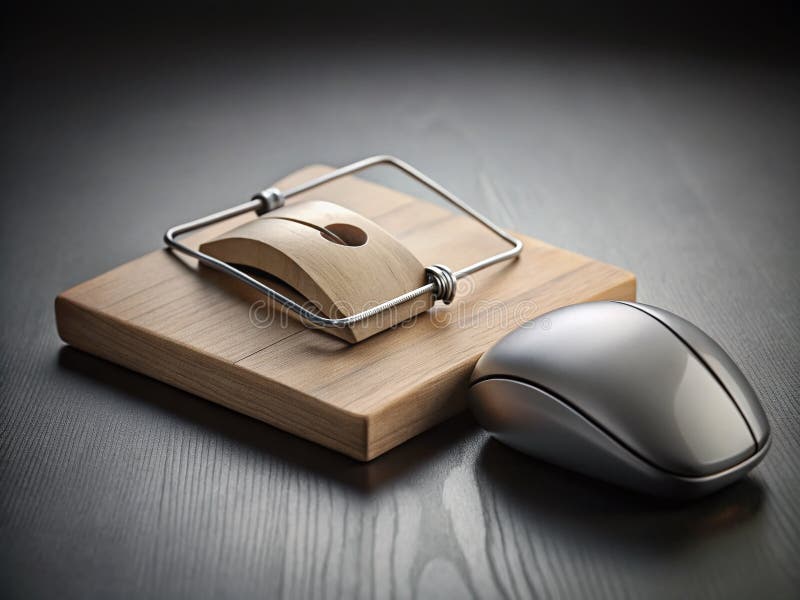 A Striking Conceptual Still Life a Computer Mouse and Mousetrap ...