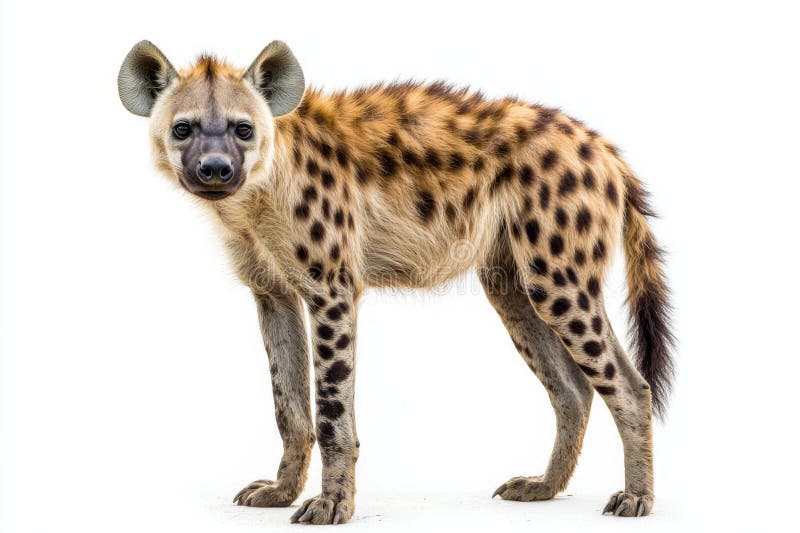 Striking Creature, a Spotted Hyena, Stands Elegantly with Its Head ...