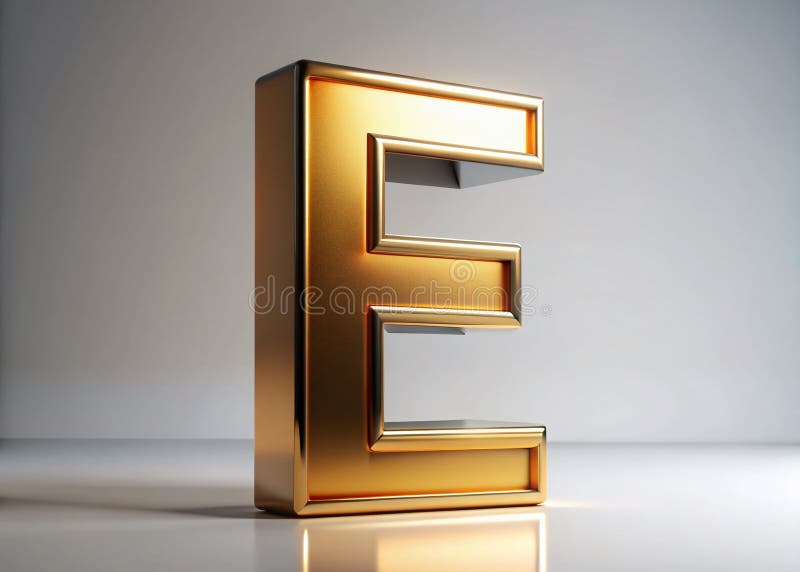 Striking 3D Bold Letter E Logo Design a Powerful Visual Element for ...