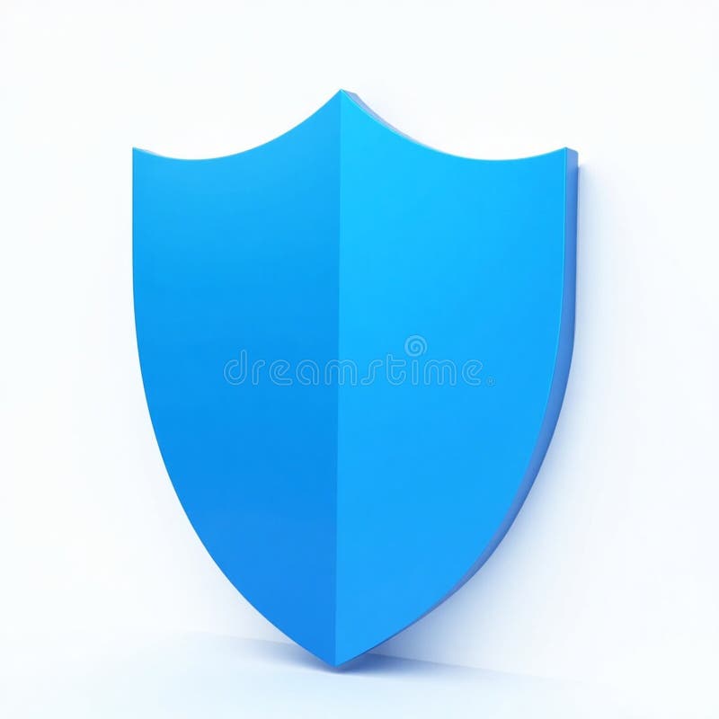 Blue Shield Icon Representing Security and Protection in a Digital or ...
