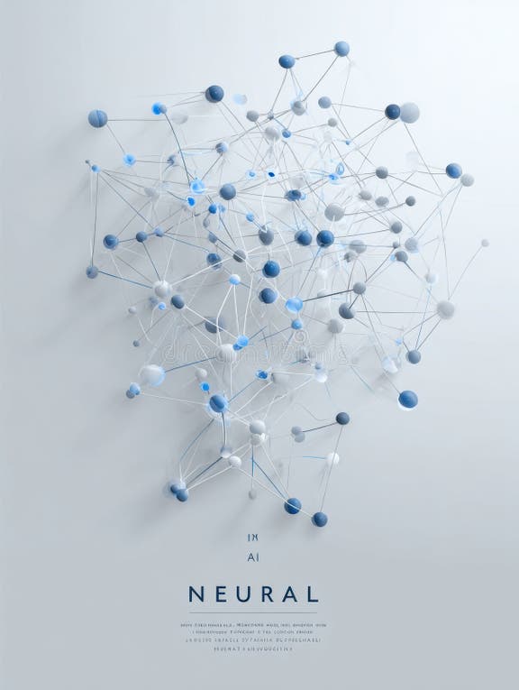 Neural Network Infographic in 3d Style Showcasing Nodes and Connections ...