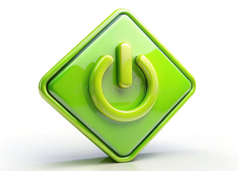 A Striking 3D Rendered Power Sign HighDefinition Realistic and Ideal ...