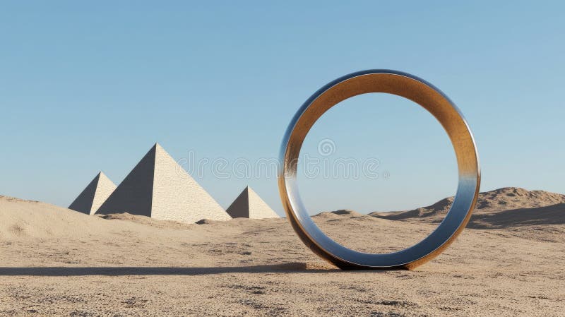 A Striking 3D Wireframe Mesh in the Shape of a Circle Rests in the ...