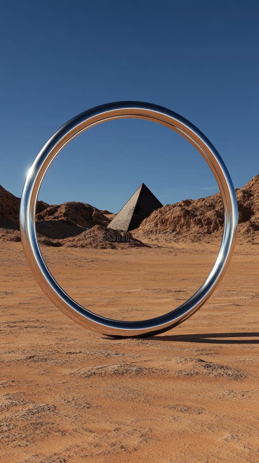 A Striking 3D Wireframe Mesh in the Shape of a Circle Rests in the ...