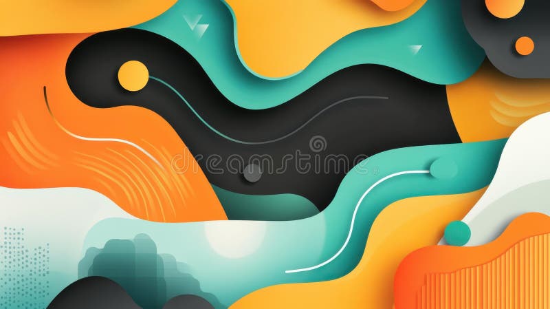 A Striking Dark Abstract Background Showcasing Modern Flat ...